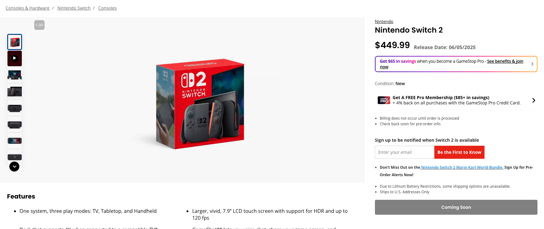 Switch 2 release date vs pre-order: Nintendo's new console timeline