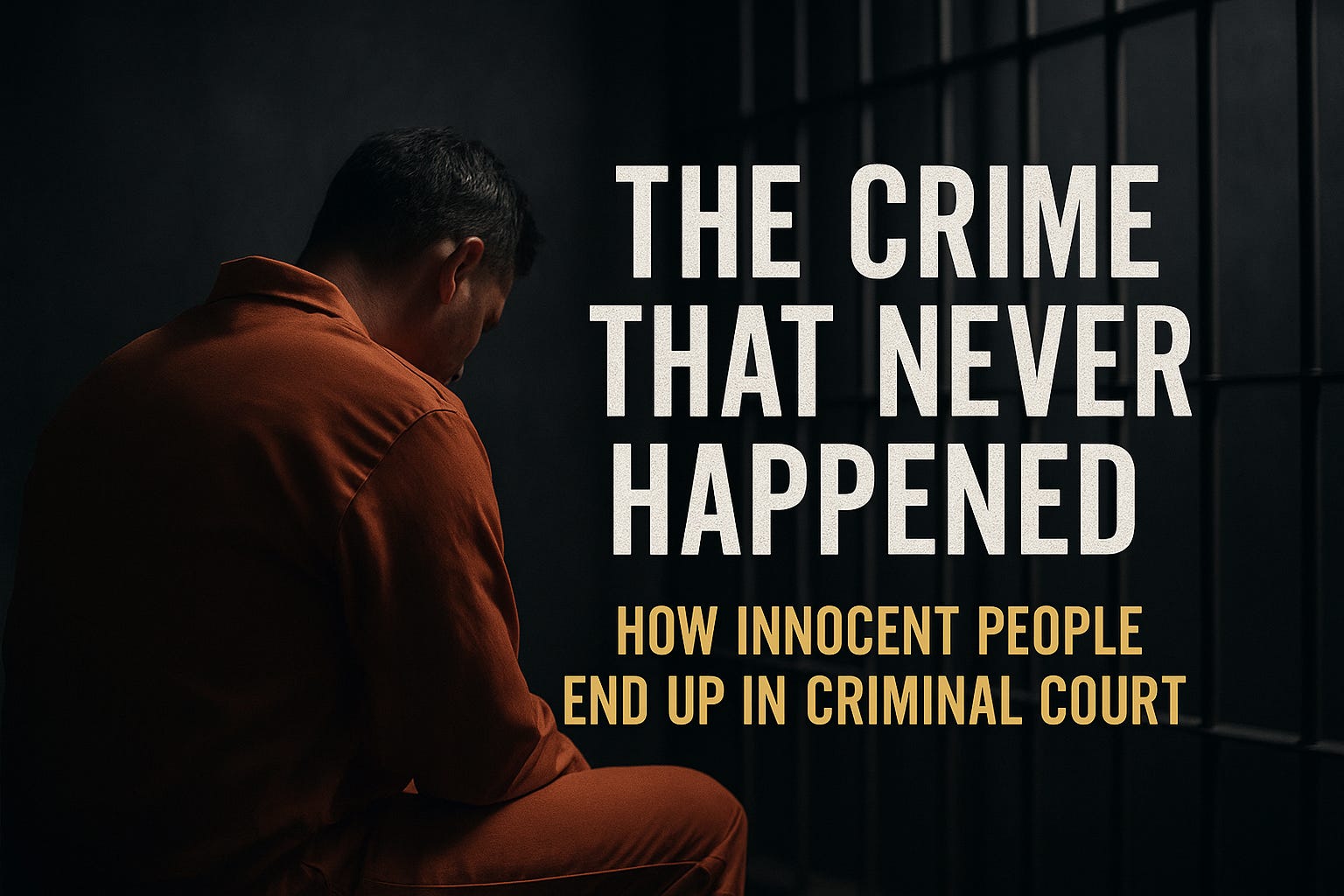 The Crime That Never Happened: How Innocent People End Up in Criminal Court