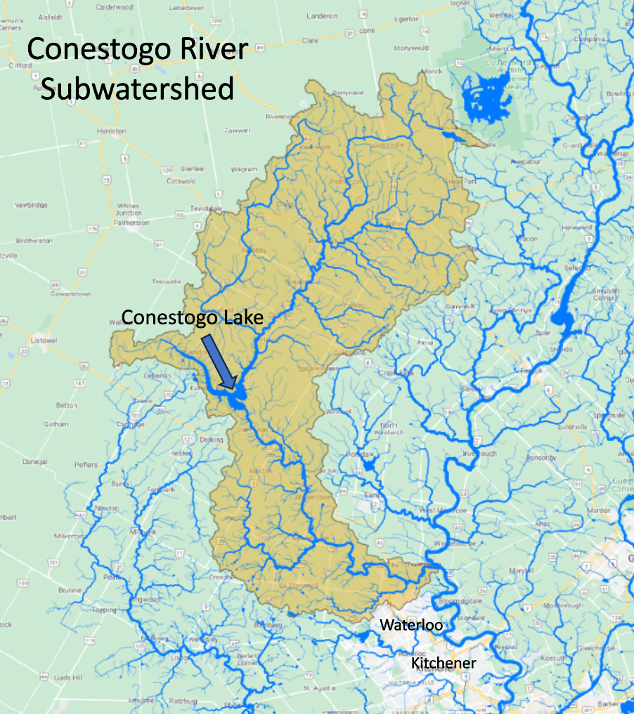 Subwatersheds of the Grand River Basin - by Steve Shikaze
