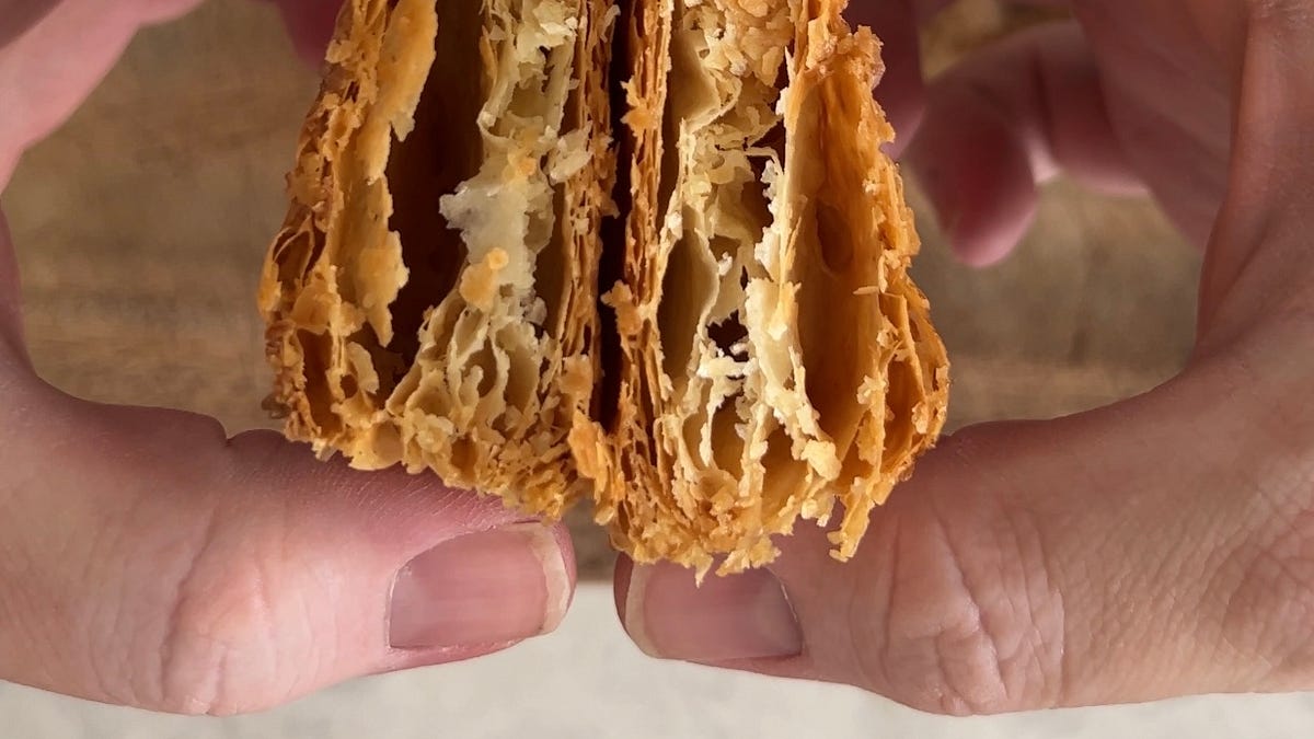 extremely thin pastry