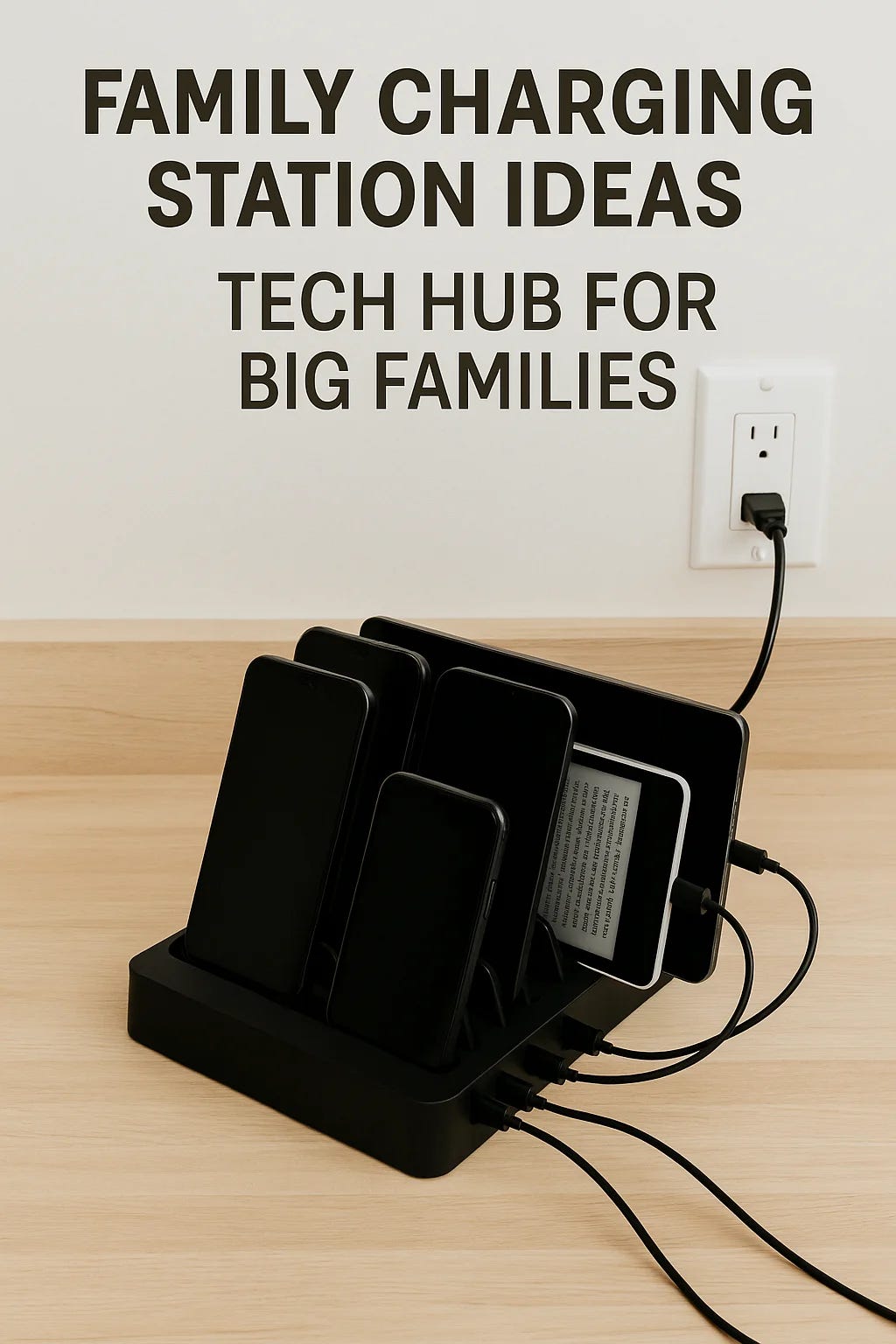 Family Charging Station Ideas: Tech Hub for Big Families
