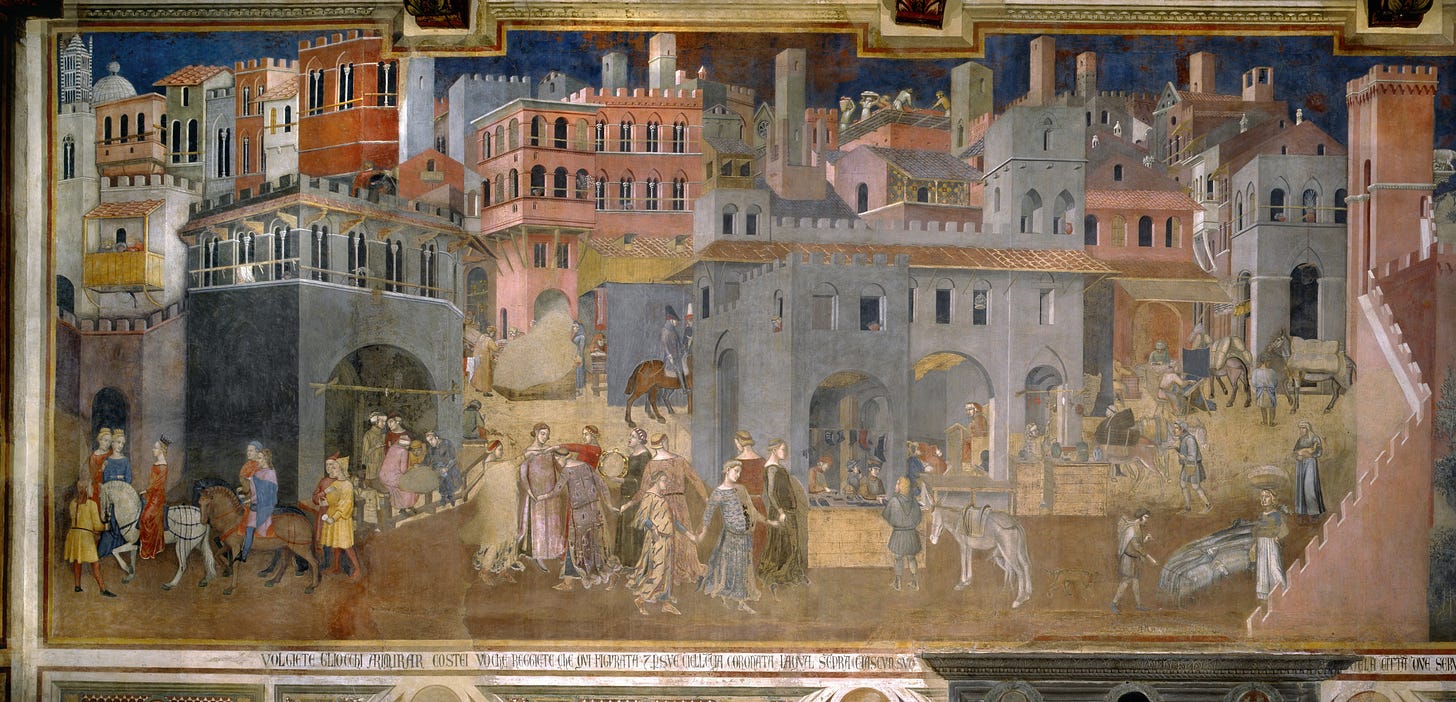 'The Allegory of Good and Bad Government' (A. Lorenzetti): Why these ...