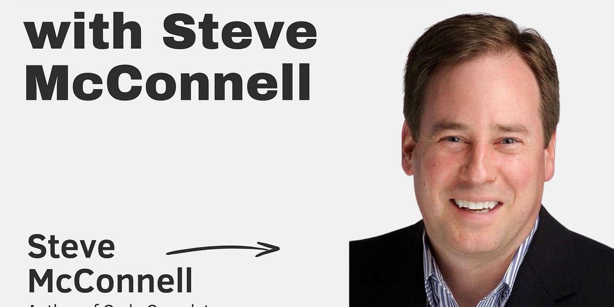 Code Complete with Steve McConnell - by Gergely Orosz