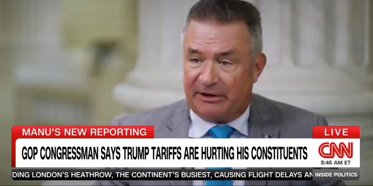 BREAKING: Republican Congressman Don Bacon Breaks with Trump on Tariffs