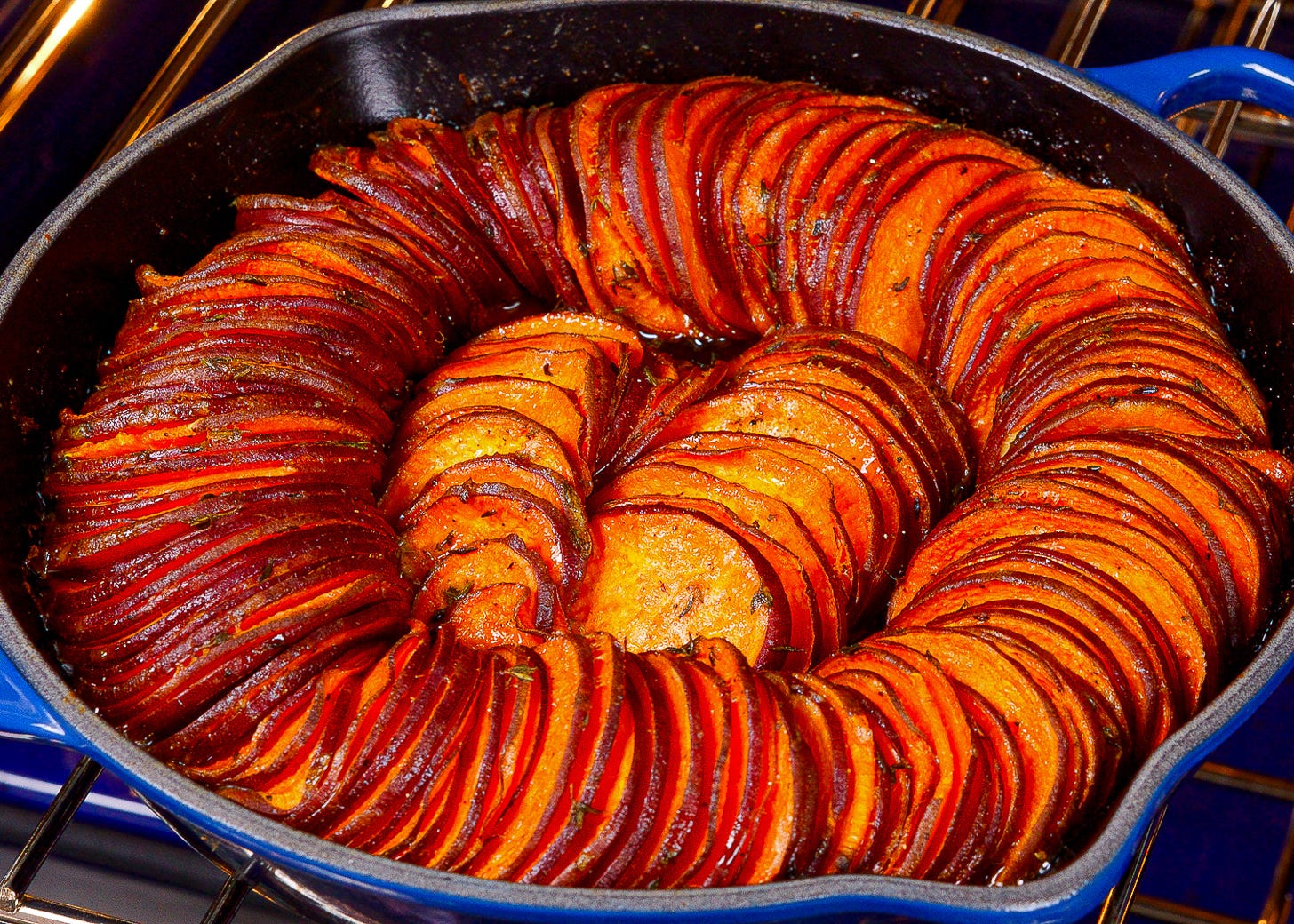 Baked sweet potato “flower” - by Sophie - Essen Recipes