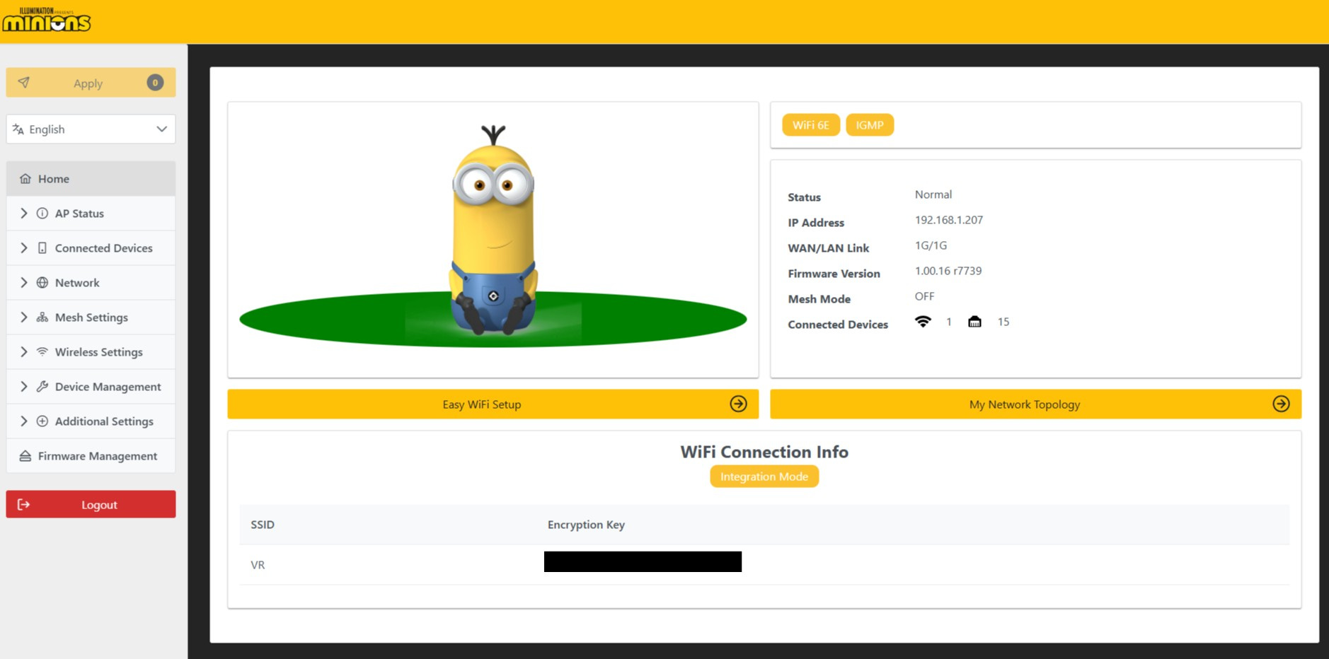 Davolink Minions Kevin Wi-Fi AXE5400 - Aboleth’s Deep Dives