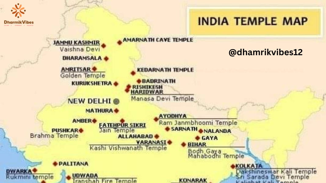 Famous Temple Map of India: A Sacred Odyssey Across Time and Divinity