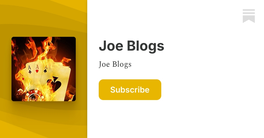 Joe Blogs | Substack