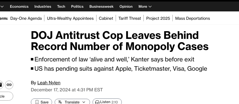 What's Coming on the Anti-Monopoly Front in 2025?