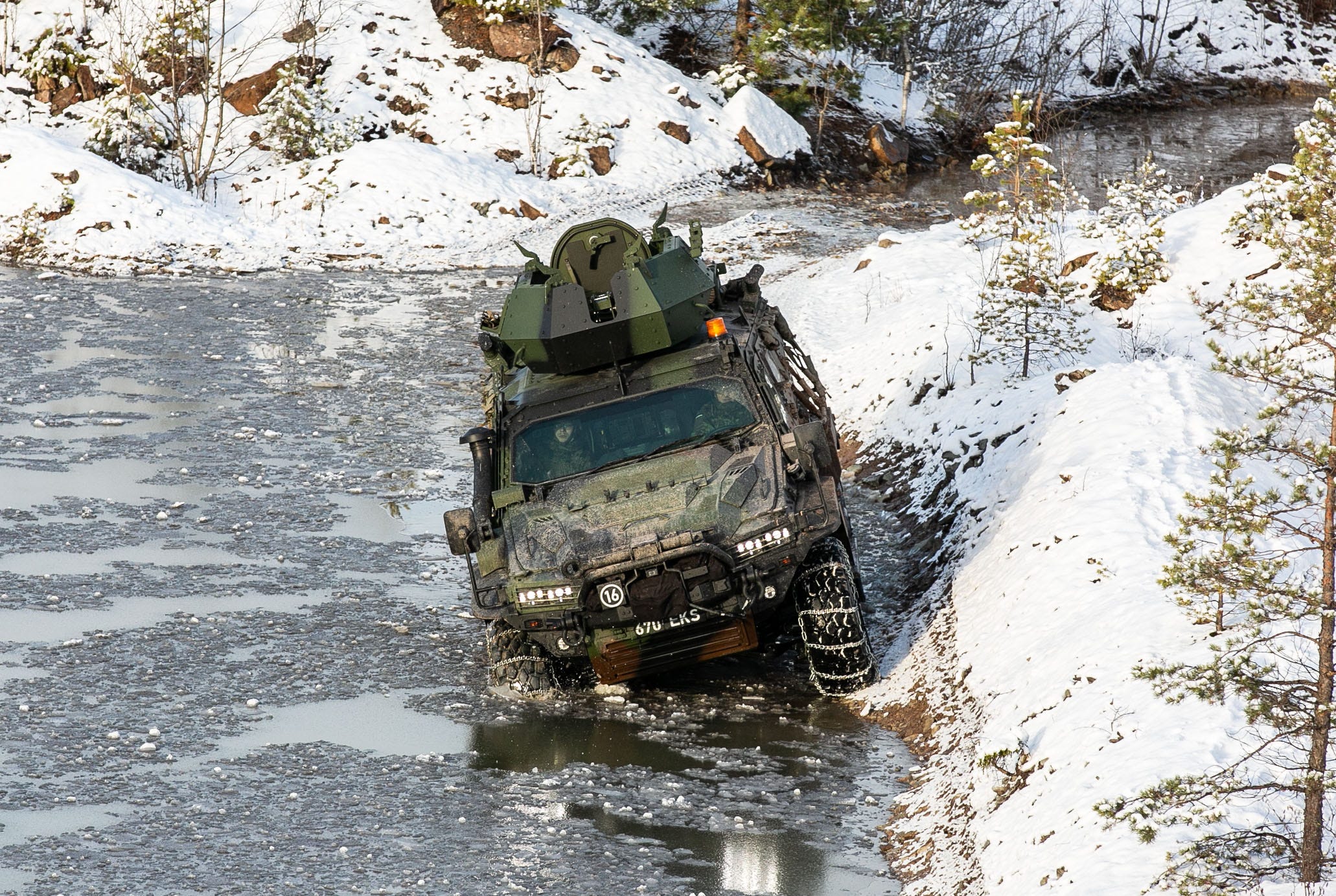 Desempenho dos NMS 4x4 da Estónia no Campo Militar de Sirgala