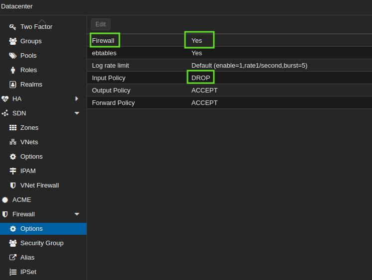 Proxmox VE Setup Part 5: Firewall - by Karl William