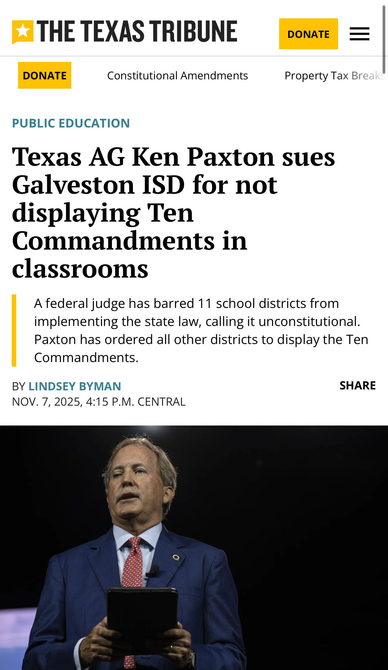 When We Flip Texas Blue, We Lose Ken Paxton Too