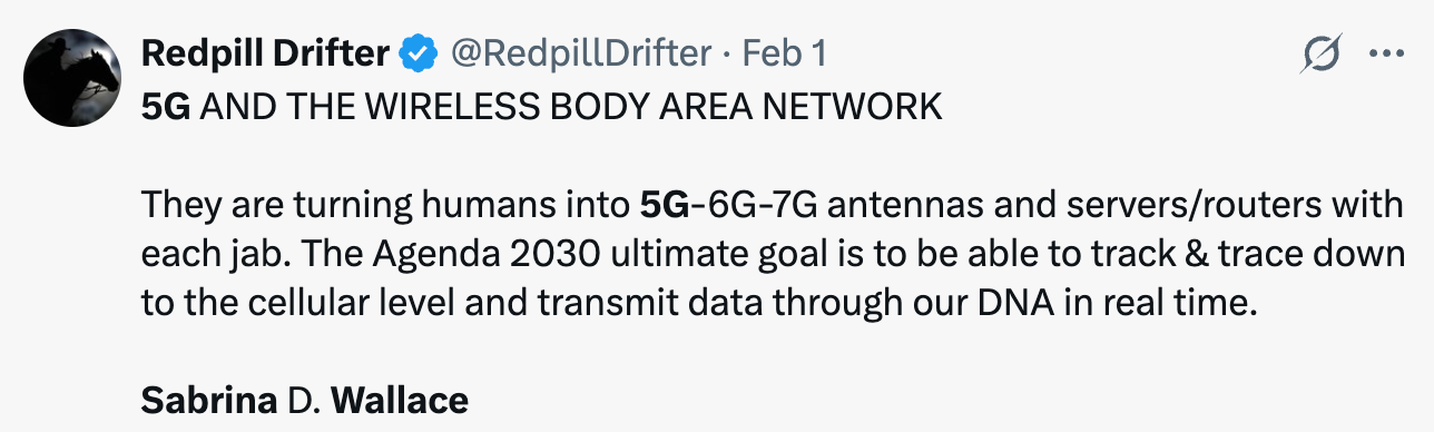 Sabrina Wallace: They are truning humans into 5G antennas and servers ...
