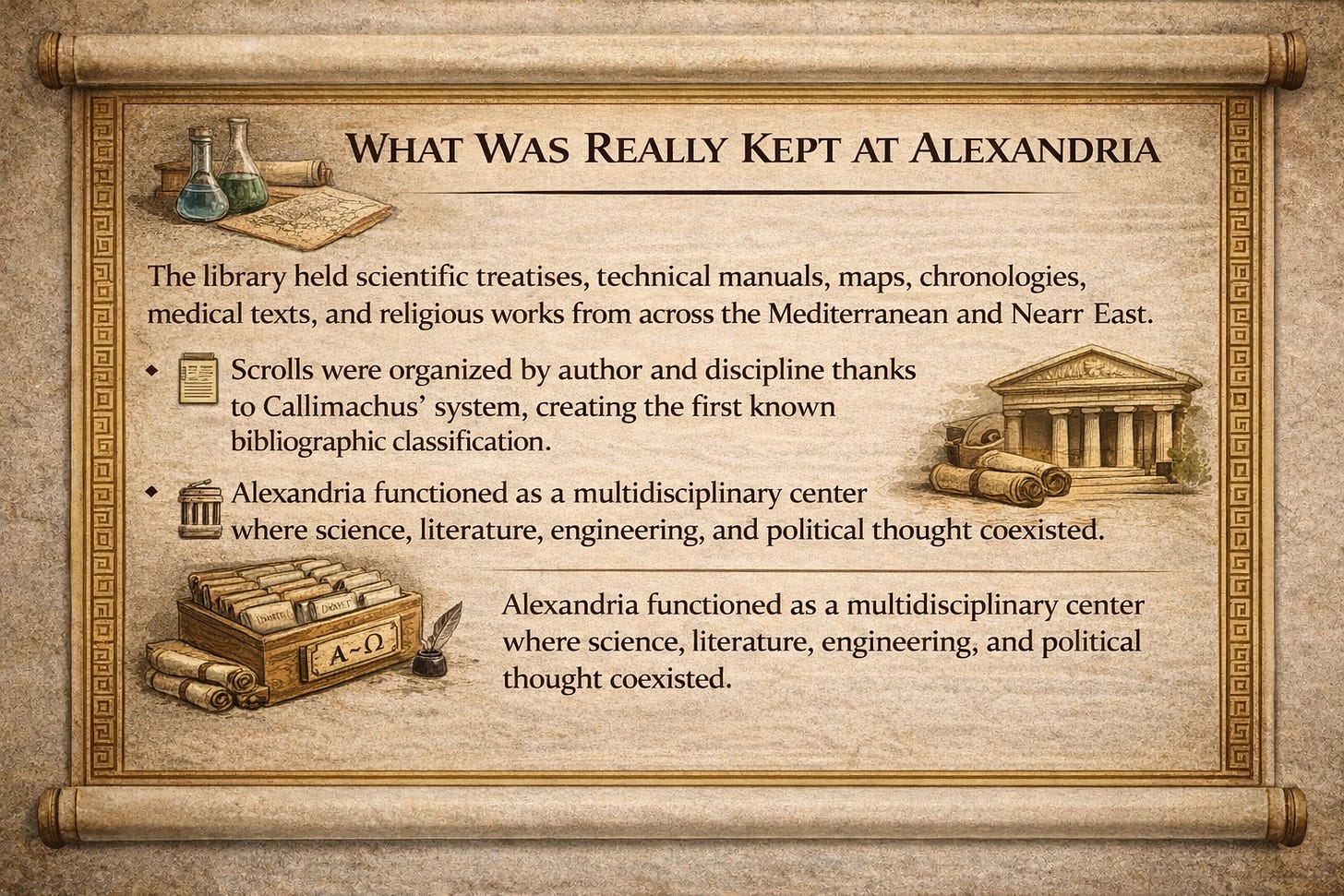 The Library of Alexandria - by Revista de Historia