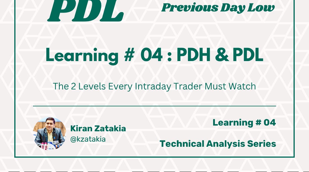 Learning#04 : PDH & PDL - The 2 Levels Every Intraday Trader Must Watch
