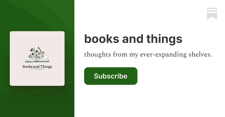 books and things | Amy | Substack