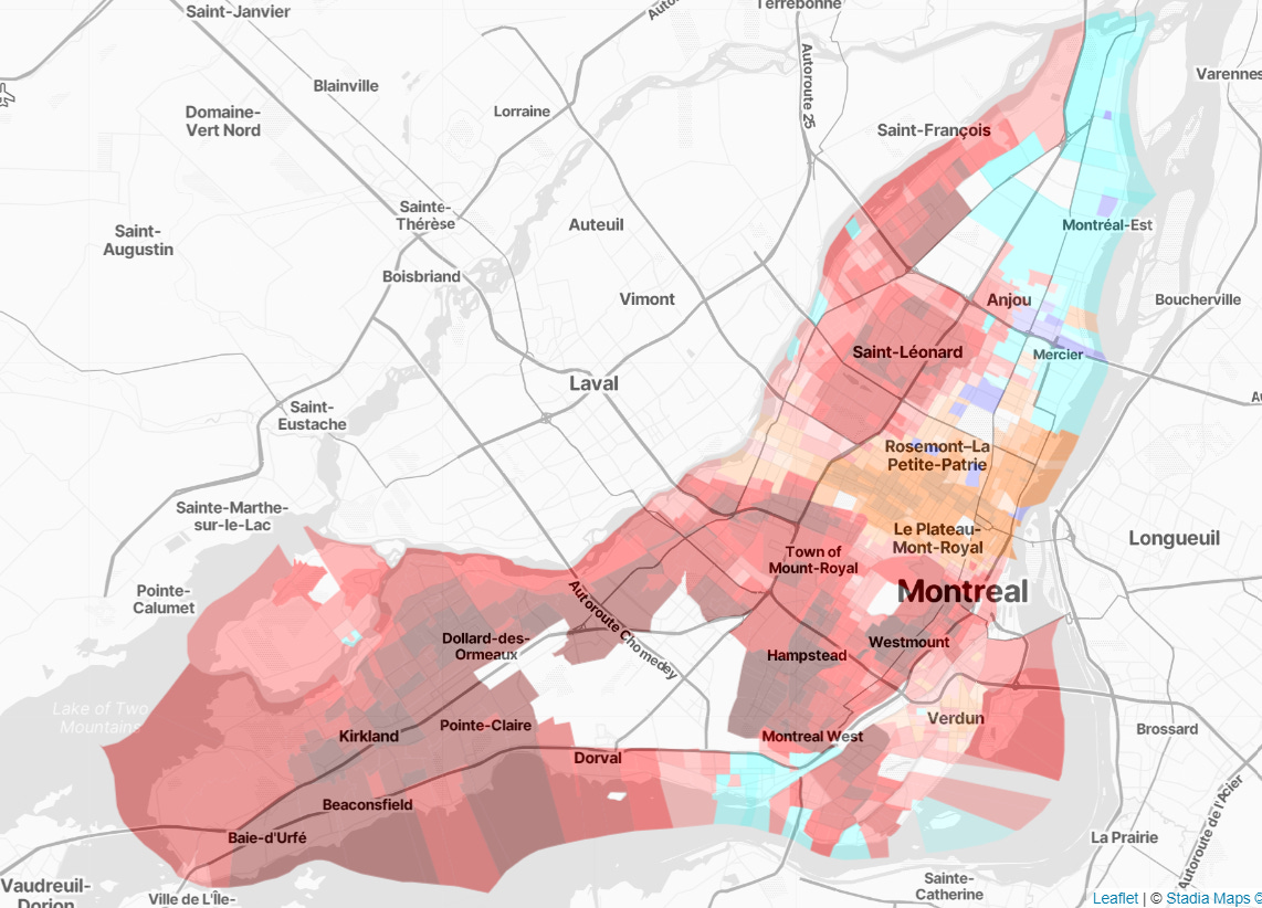 Canadian Election Maps - Eberhard Englebrecht