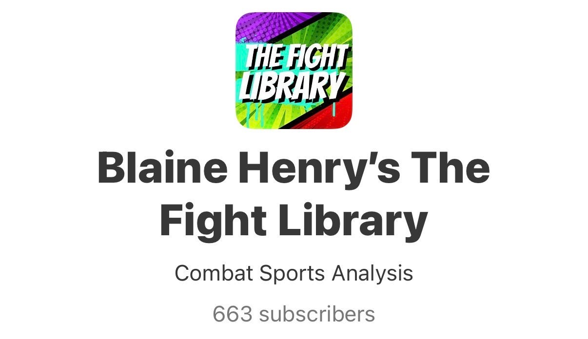 Blaine Henry | Fight Library (@fightlibrary): "Combat Sports news ...