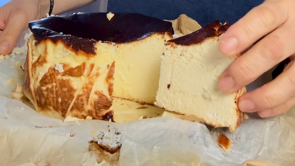 Basque Cheesecake Recipe (No Crust) — A Cozy Winter Refeed Day Dessert