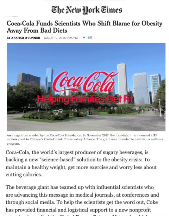 How Coca-Cola Rewrote Science: The $118 Million Scandal That Shaped ...