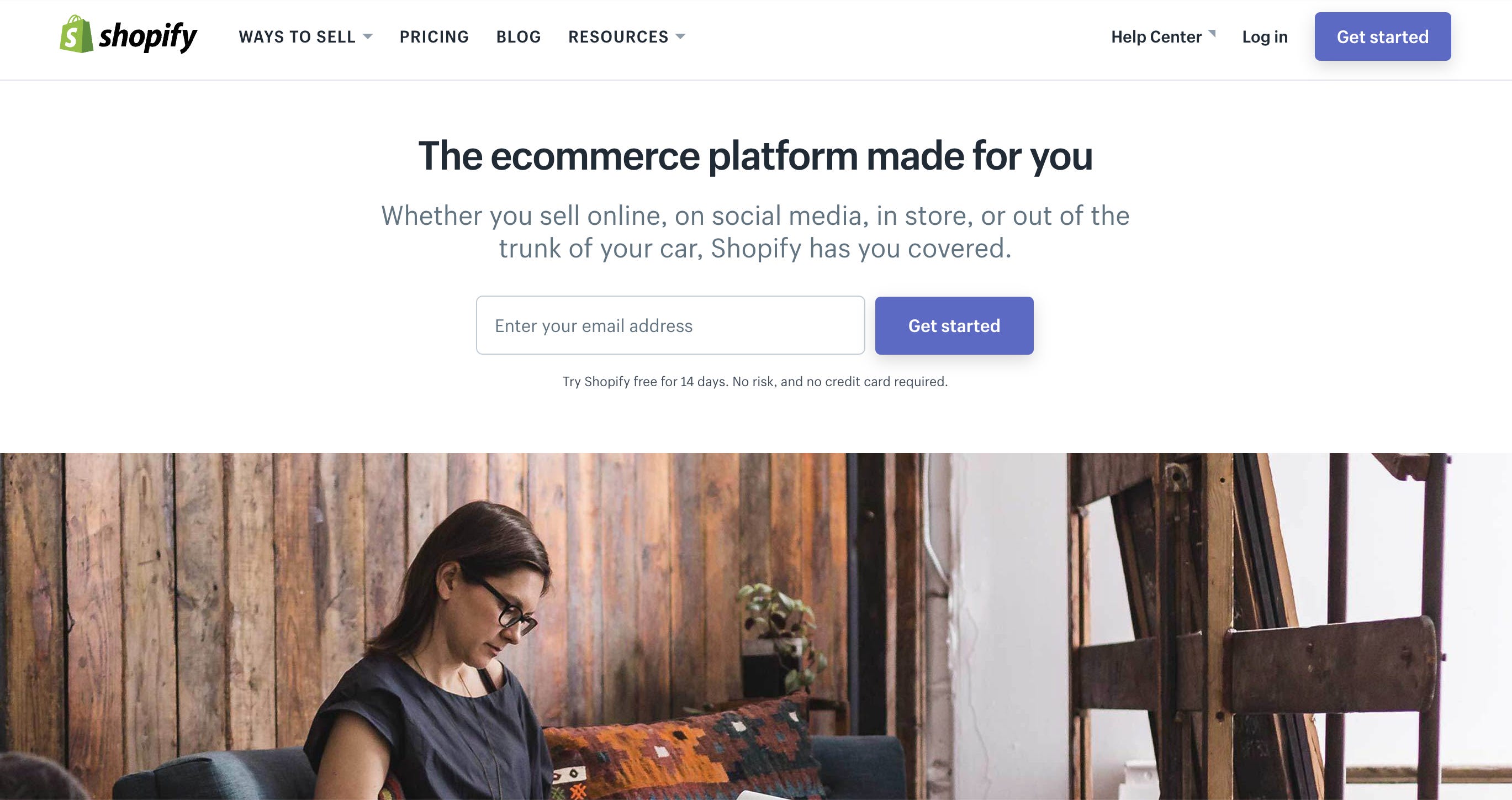 I love to wander in the past — the Shopify website from 2008 until today