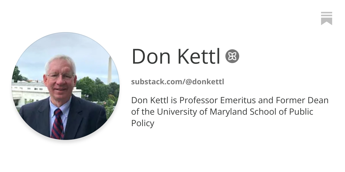 Don Kettl | Substack
