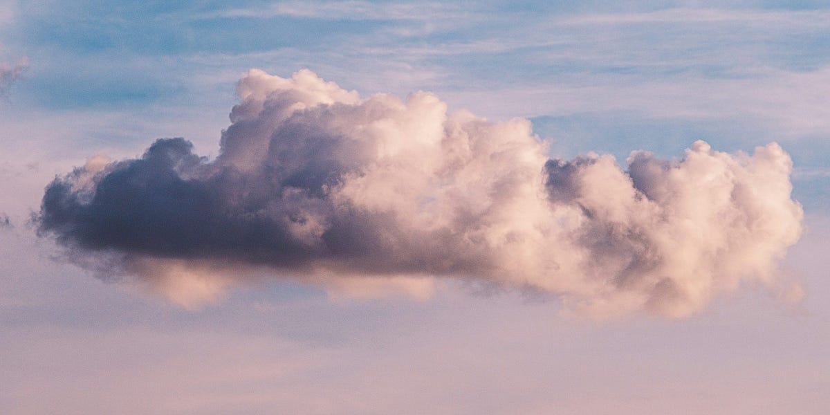 what do grey clouds symbolize