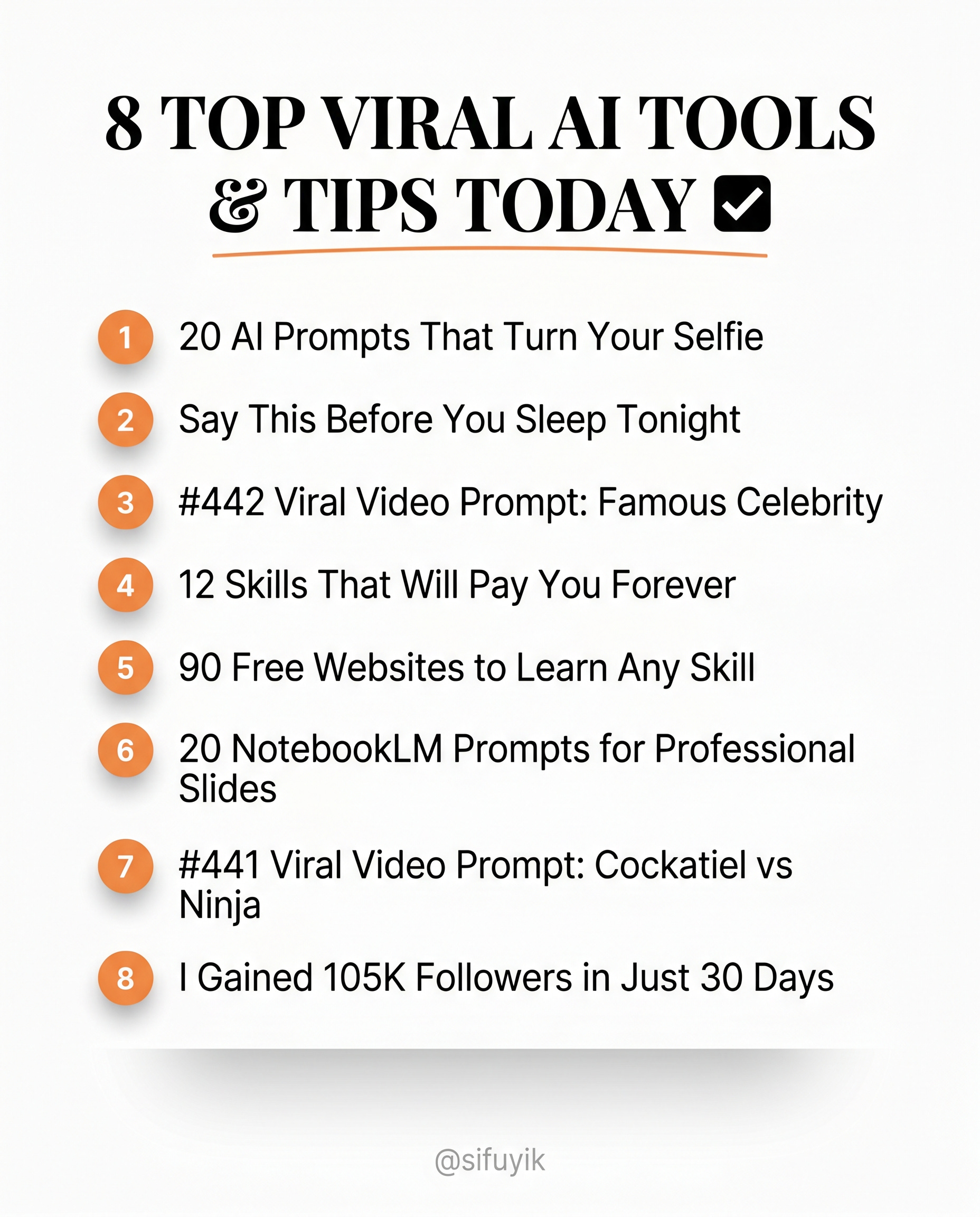8 TOP VIRAL AI TOOLS & TIPS TODAY (1 MAY 2026)