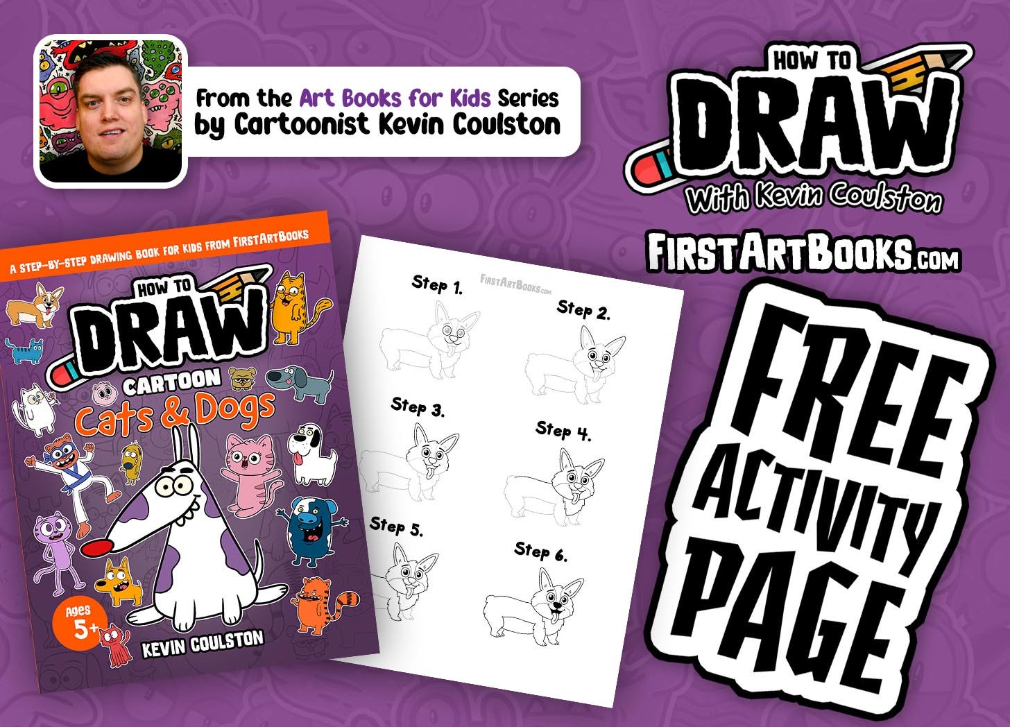 How to Draw a Corgi in 6 Easy Steps | Free Worksheet | Cats and Dogs ...