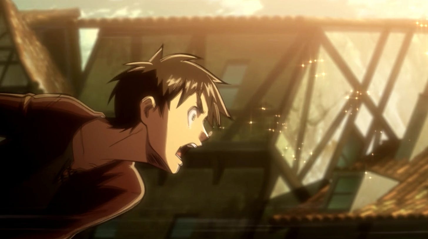 attack on titan crying