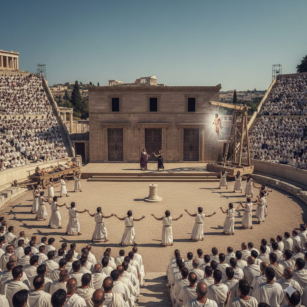 The physical structure of the ancient Greek theater