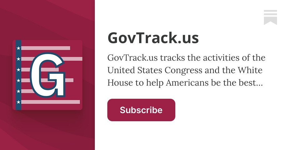 GovTrack.us | Substack