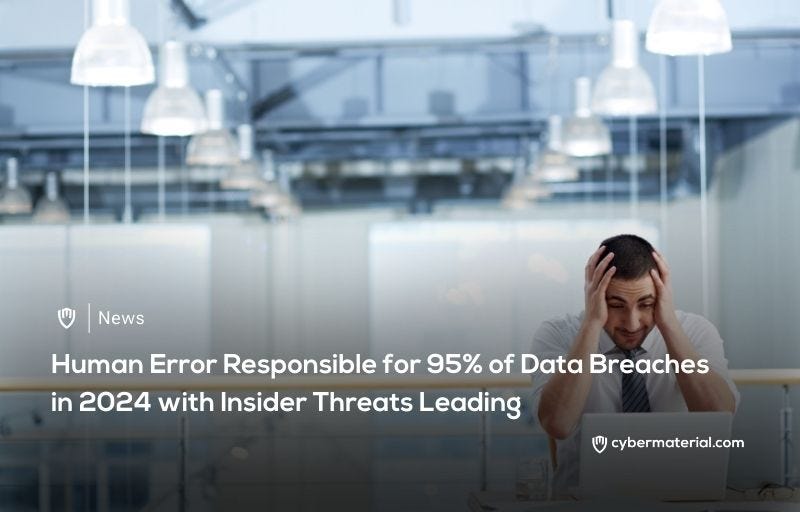 Human Error Drives 95% of Data Breaches - CyberMaterial