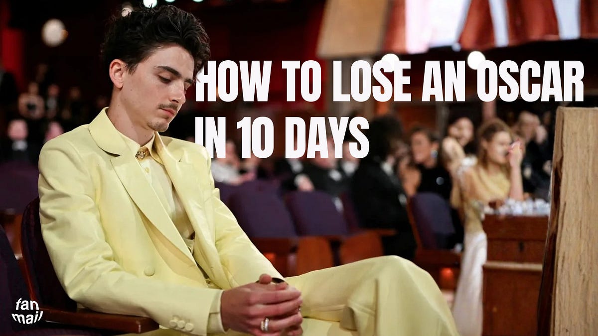 How to lose an Oscar in 10 days - by Olivia Tauber