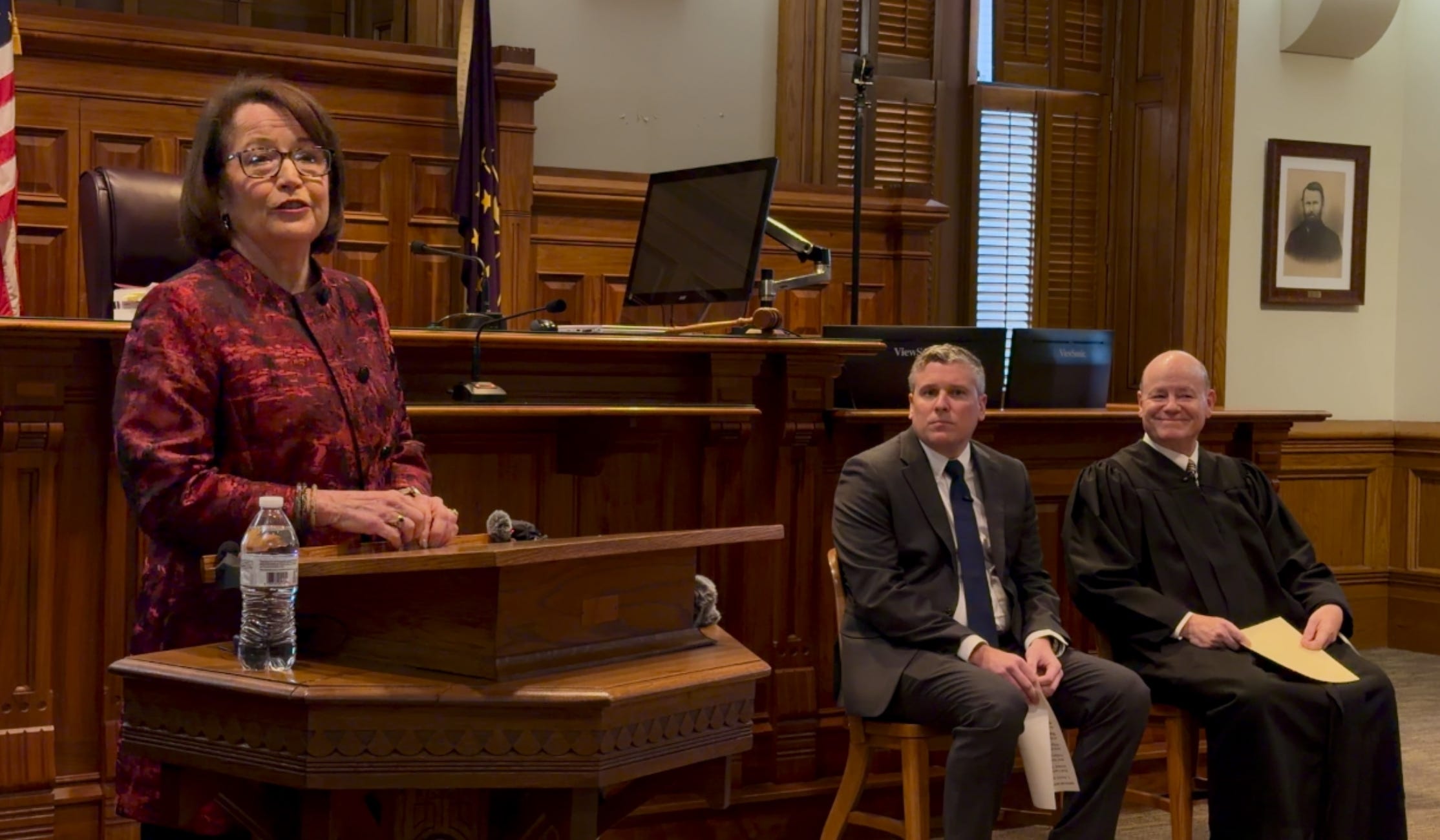 Judge Meyer returns to courthouse for first time since shooting to ...