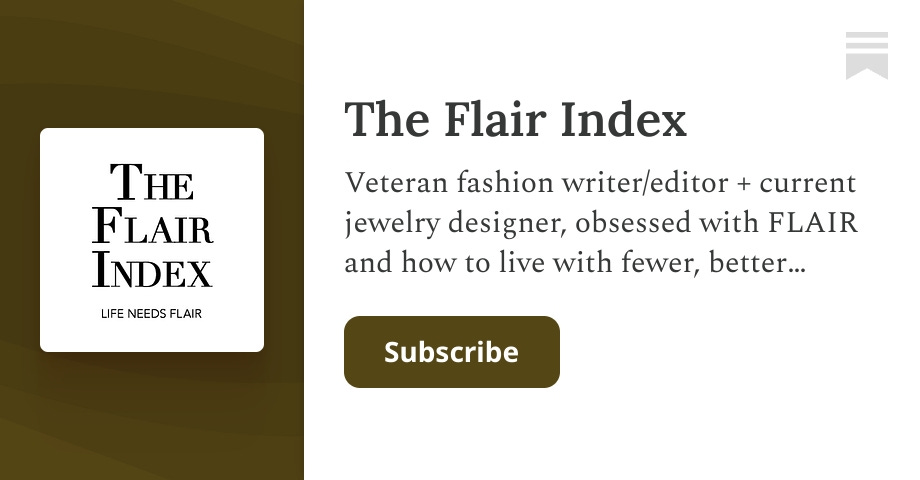 The Flair Index | Jennifer Alfano | Substack