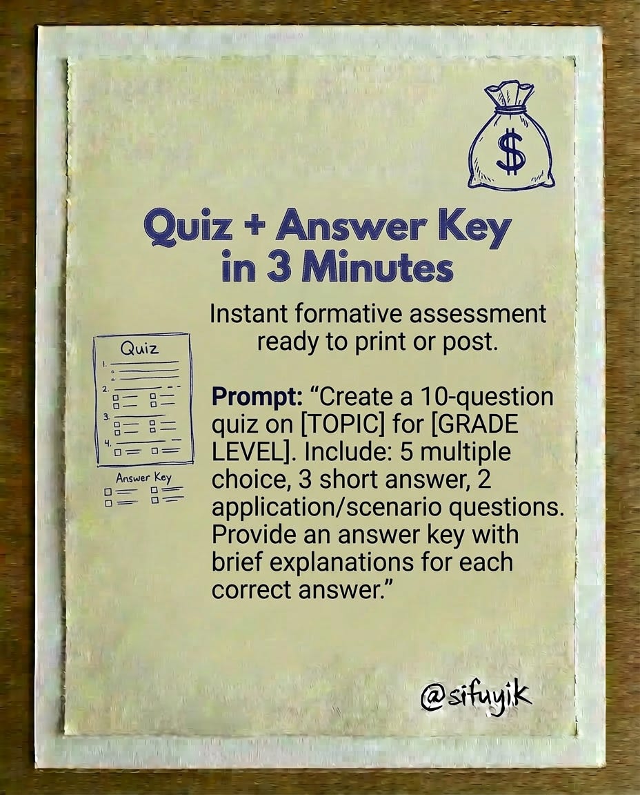 10 Perplexity/ChatGPT Prompts Teachers Actually Use (Save 3+ Hours ...
