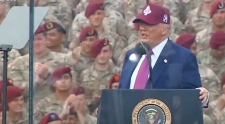 Trump Goes To Fort Bragg And Raises More Concern About Cognitive Decline