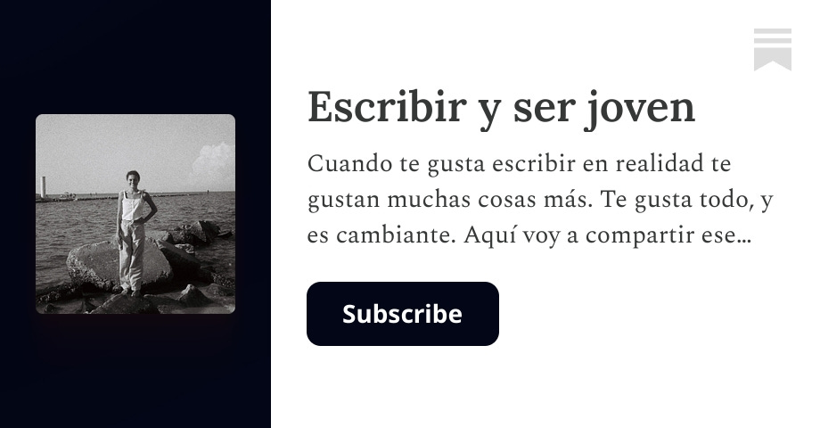 Escribir y ser joven | Laura Leonelli | Substack