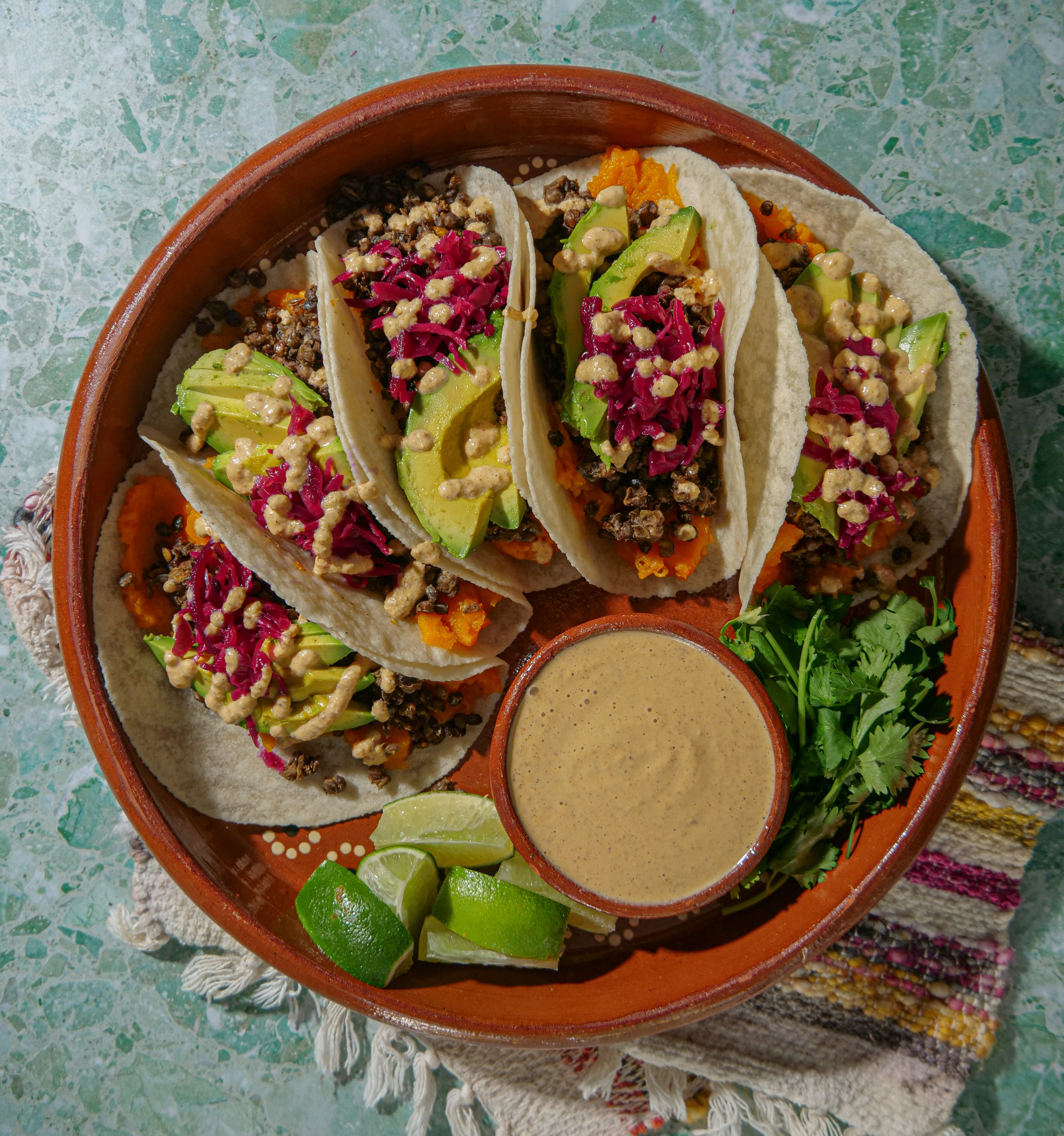 Crispy Lentil Rainbow Tacos 🌈 - by Bai (Chef Bai)