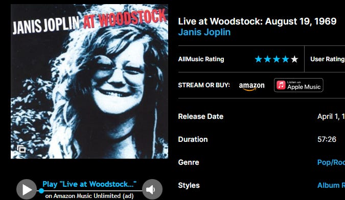 Trust Me from Pearl, Janis Joplin - Joe V's Book of Songs