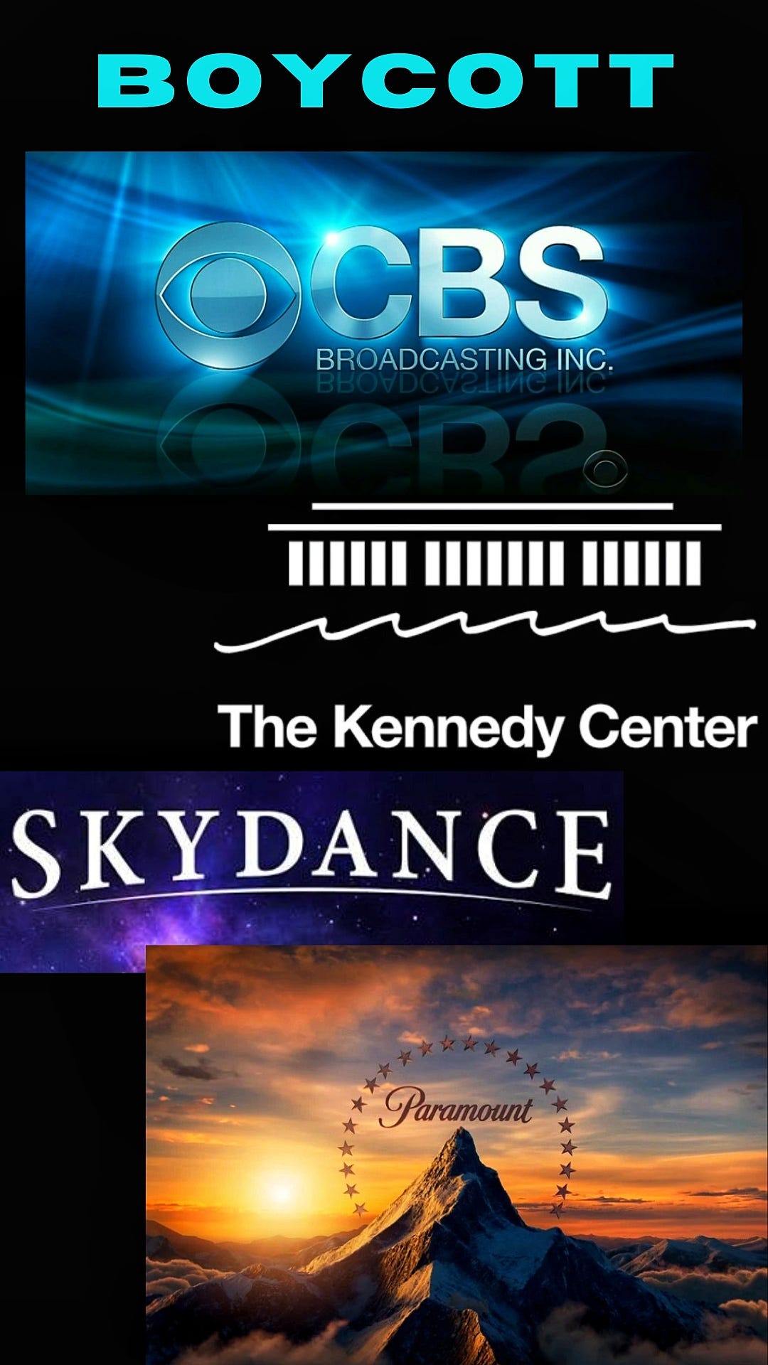 Boycott the Kennedy Center, CBS News, Paramount and Skydance Media