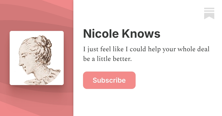 Nicole Knows | Nicole Cliffe | Substack