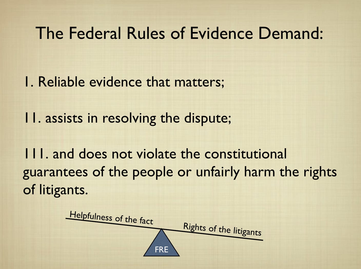 Relevancy - - by Misty Ewegen - Understanding Evidence