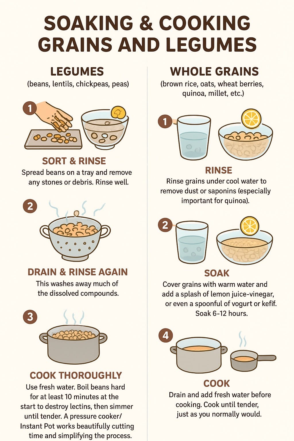 Soaking and Cooking Grains and Legumes: A Simple Guide to Safer, Easier ...