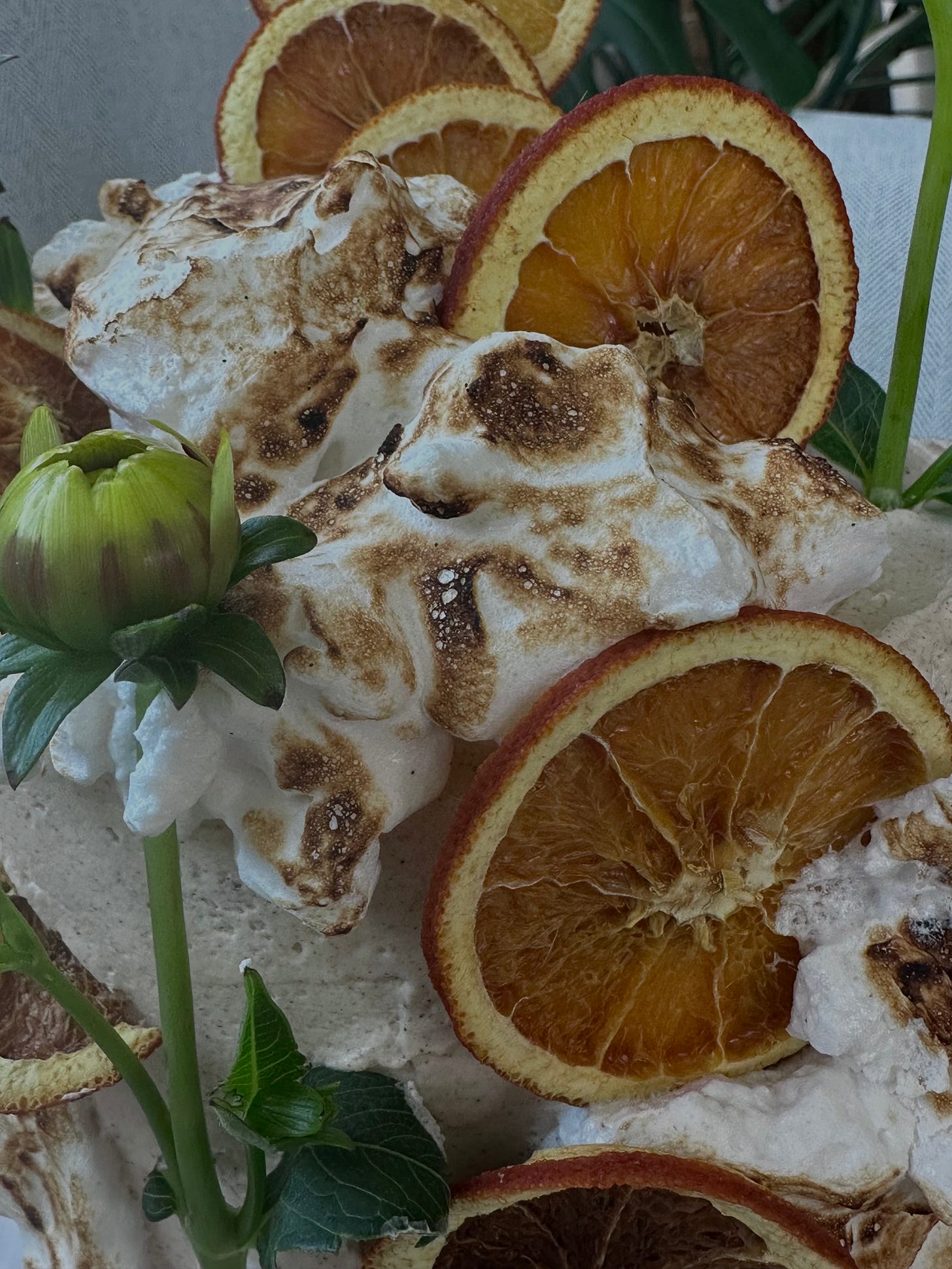 Saffron Cake with White Peach & Cinnamon - by cèilidh