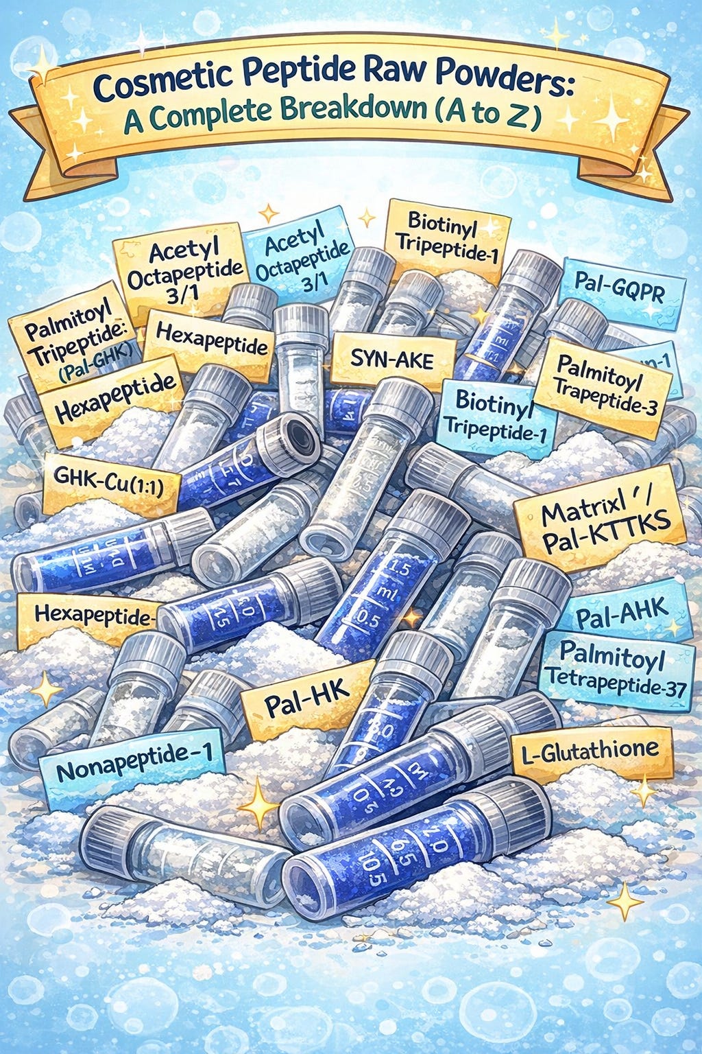 Cosmetic Peptide Raw Powders: A Complete Breakdown (A to Z)