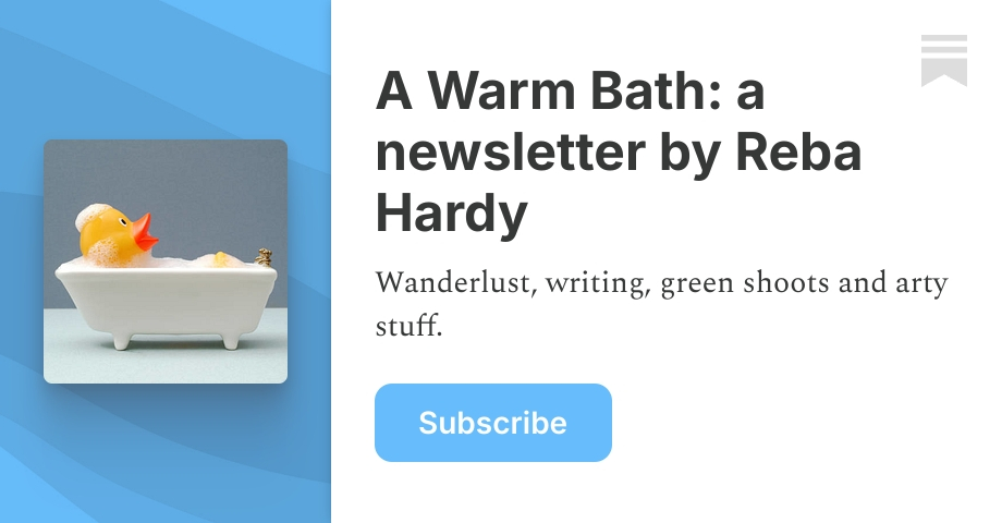 A Warm Bath: a newsletter by Reba Hardy | Substack