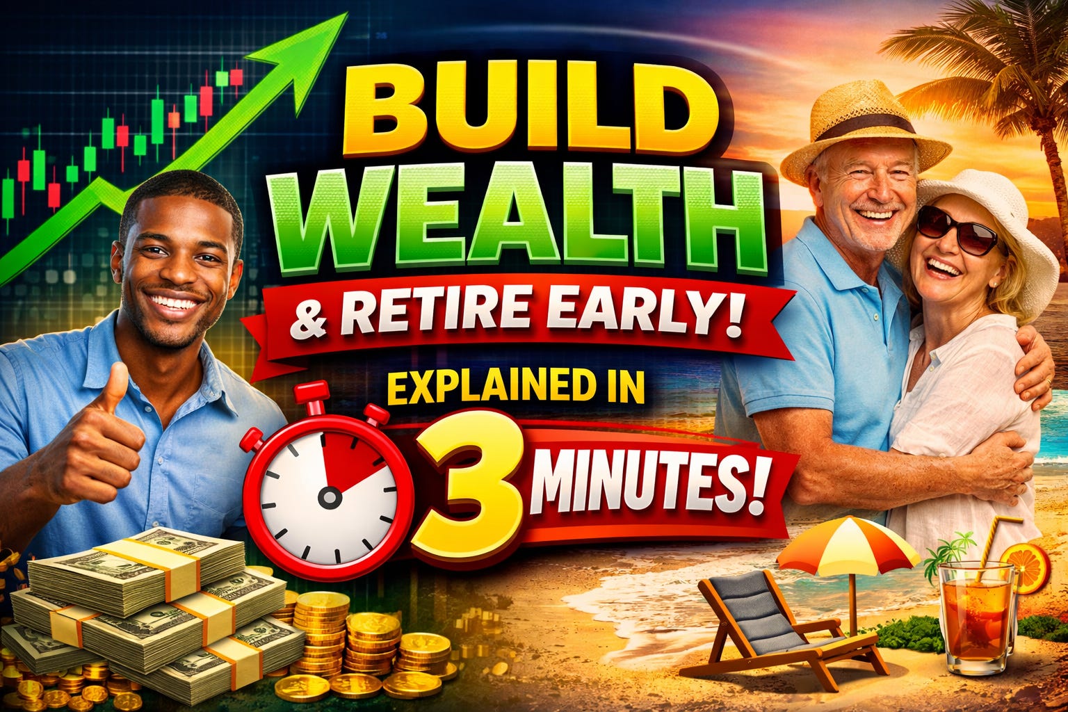 How to Actually Build Wealth and Retire Early (Explained in 3 Minutes)