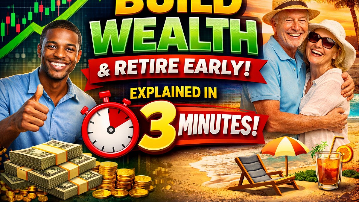How to Actually Build Wealth and Retire Early (Explained in 3 Minutes)